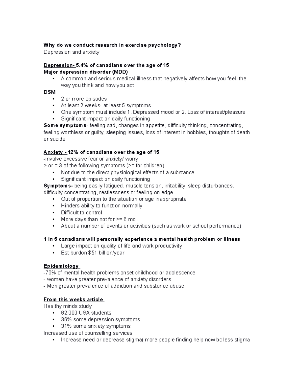 Lecture 5 Notes on part 1 and 2 - Why do we conduct research in ...