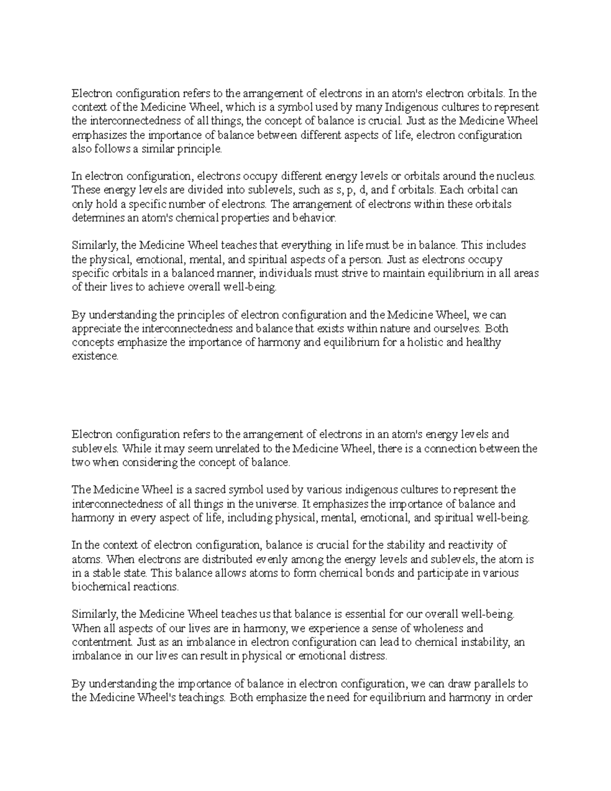 Electron configuration refers to the arrangement of electrons in an ...