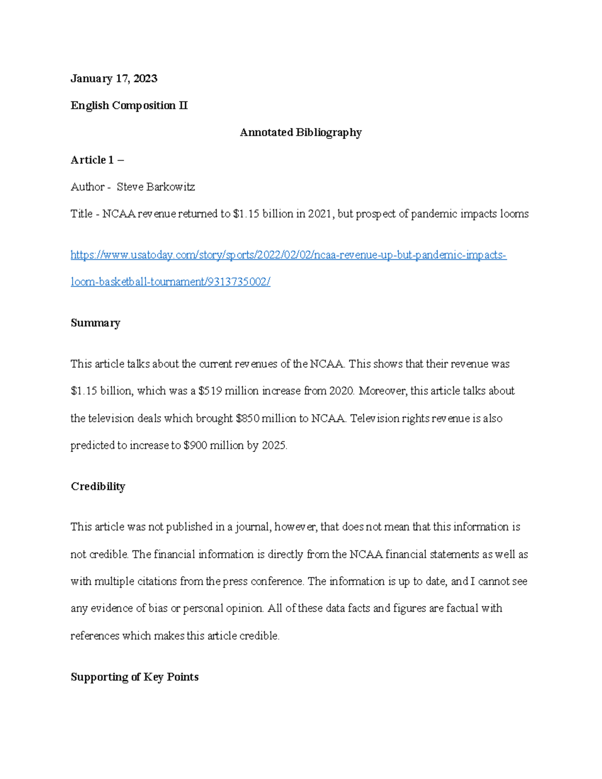 3-4 Assignment- Annotating Your Sources - January 17, 2023 English ...