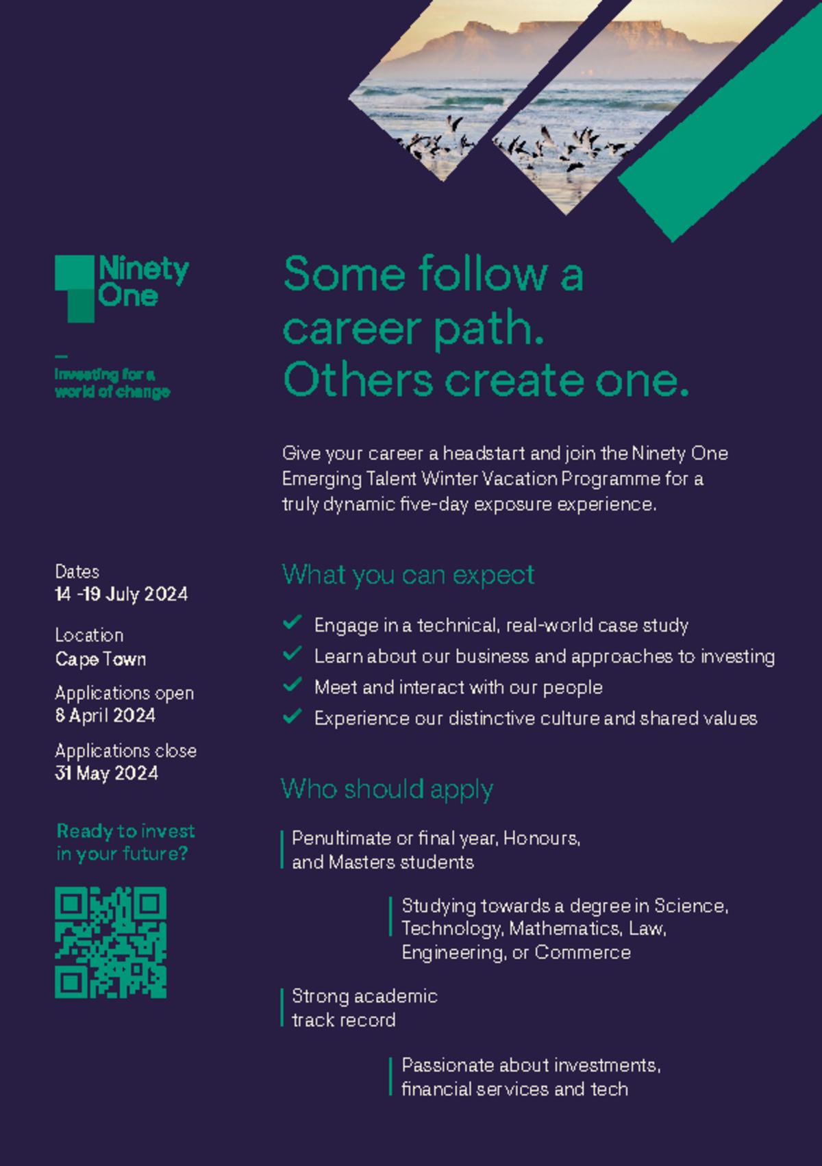 Winter Vacation Programme 2024-Flyer - Some follow a career path ...