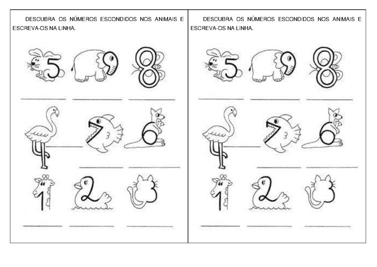 Atividade descubra números - Matemática - DESCUBRA OS NÚMEROS ...