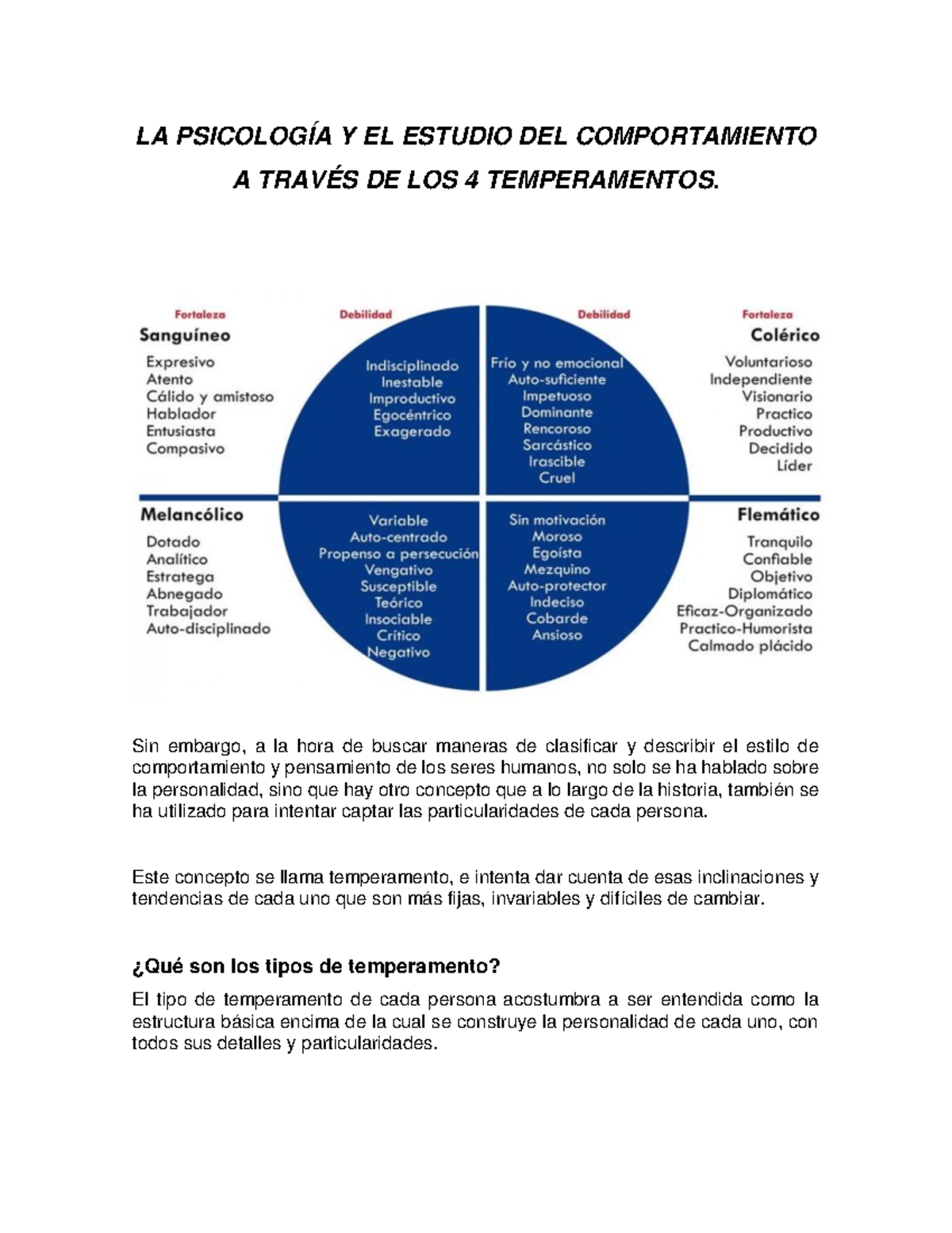 Estudio DEL Comportamiento - LA PSICOLOGÍA Y EL ESTUDIO DEL ...