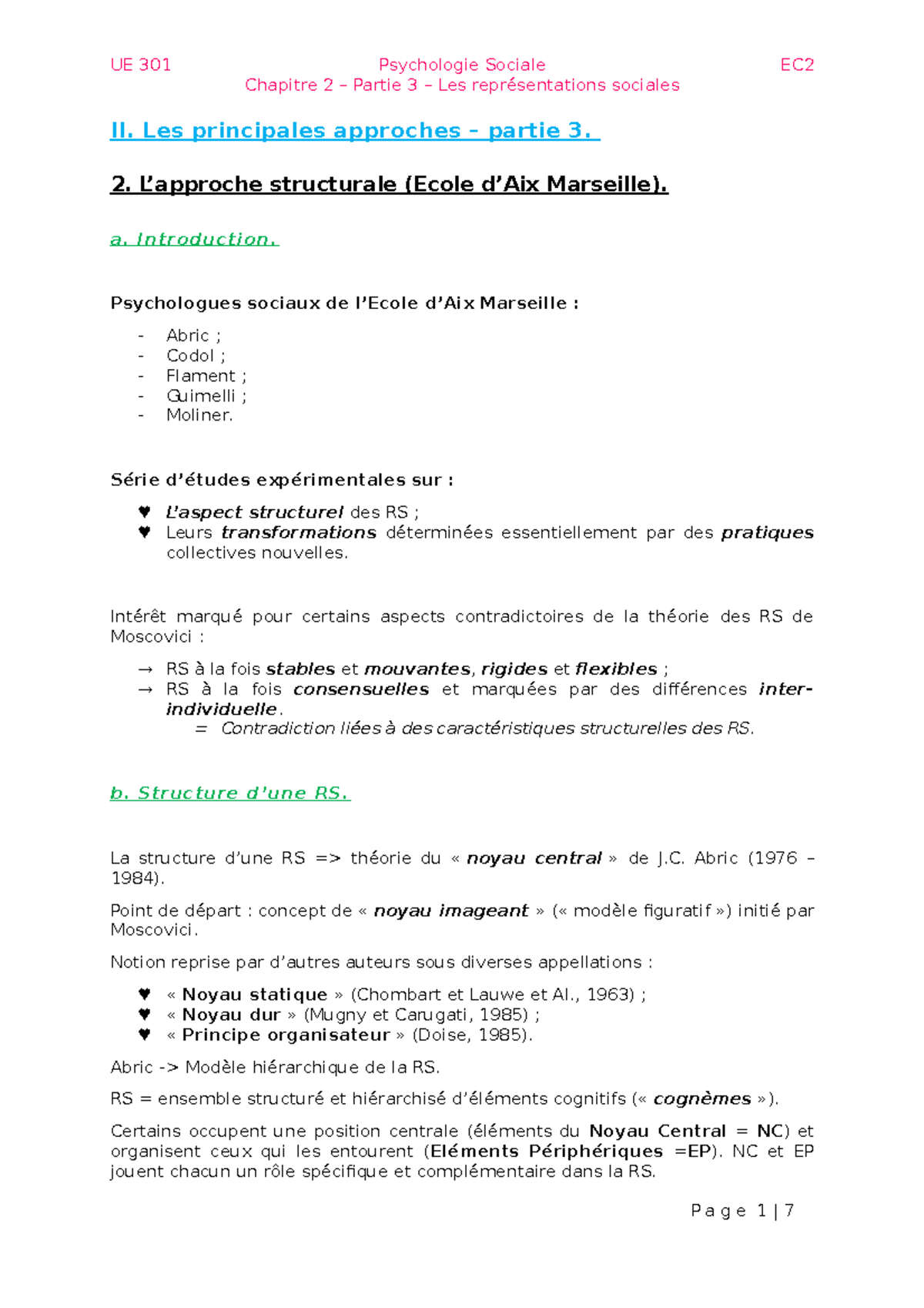 Psychologie sociale L2 - Les principales approches - partie 3 ...