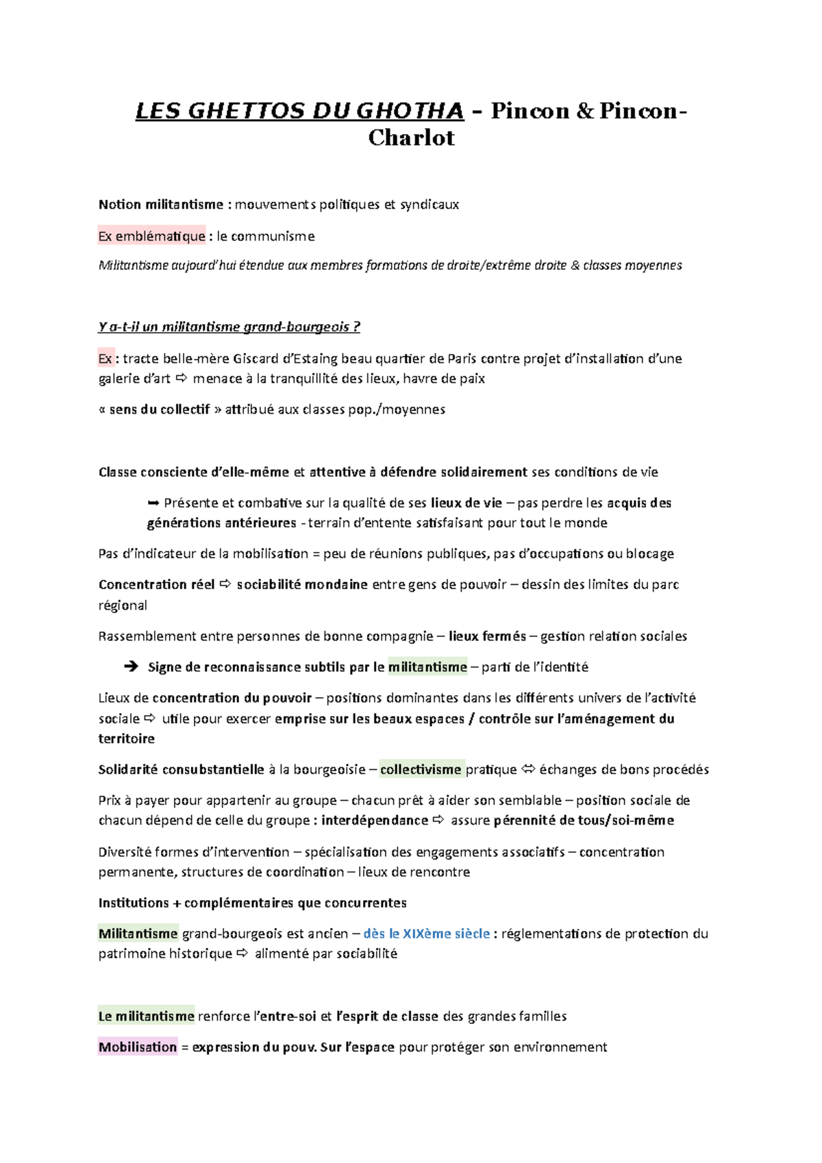 LES Ghettos DU Gotha - Note livre - LES GHETTOS DU GHOTHA – Pincon ...