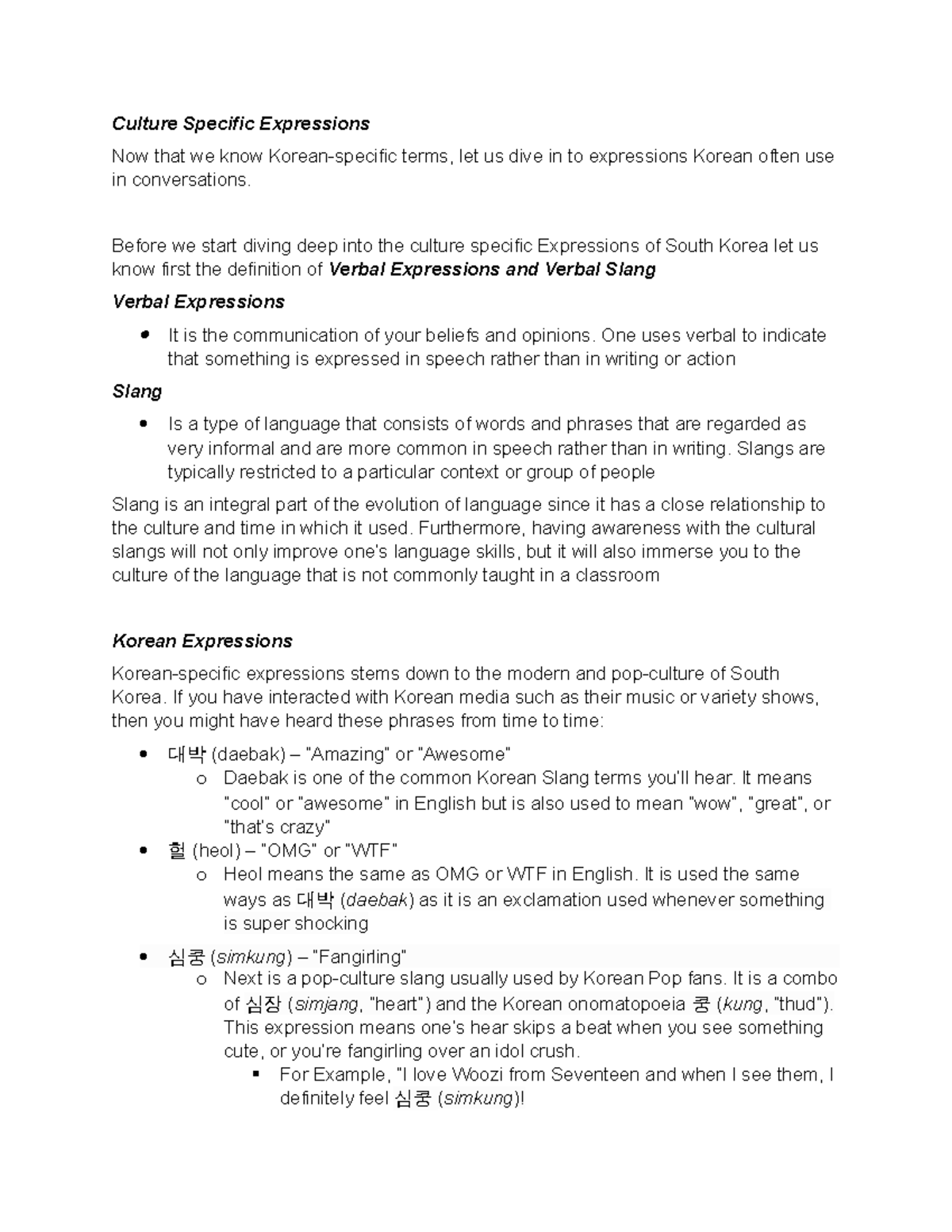 P Urpcom Culture Specific Expressions - Culture Specific Expressions ...