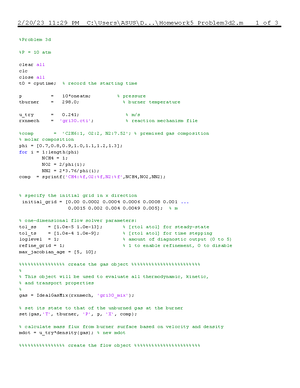 HW3 150C PART 3d1 - Homework answers from professor Spearrin - 2/20/23 ...