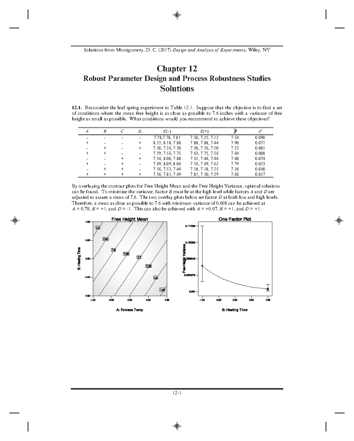 Ch12 - Solutions from Montgomery, D. C. (2017) Design and Analysis of ...