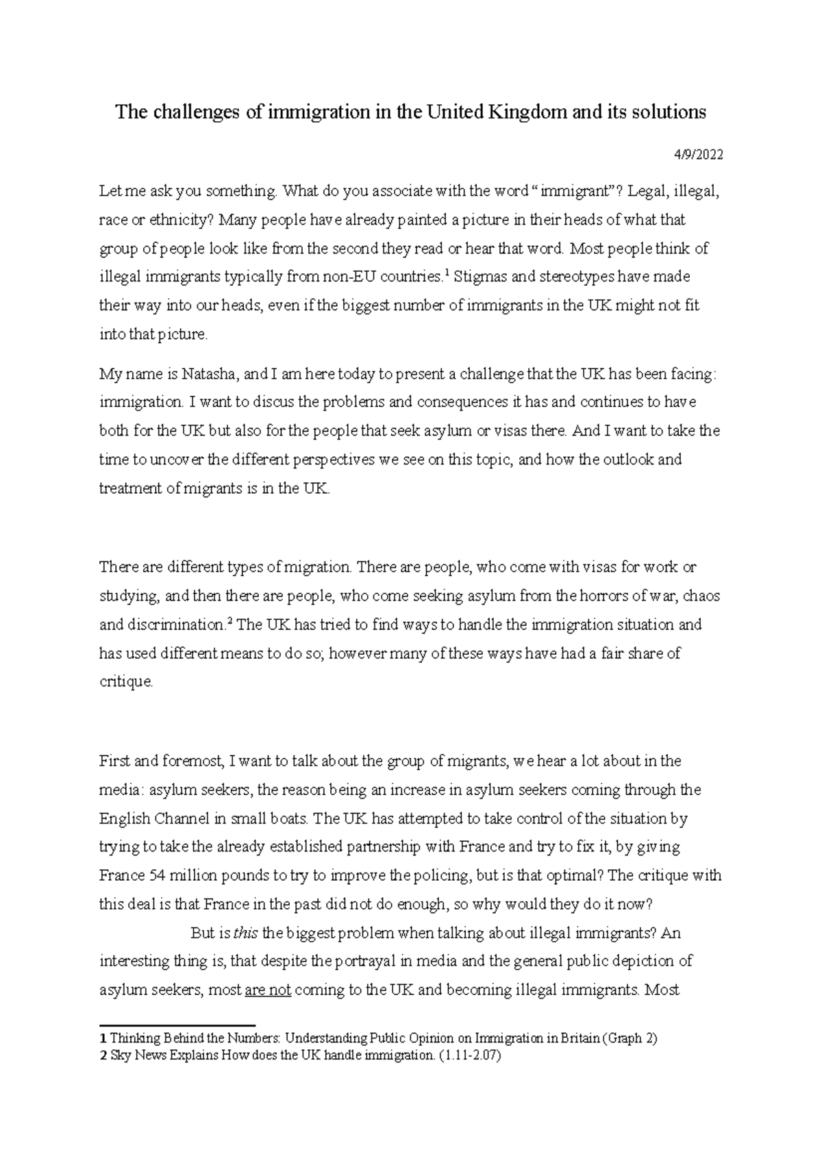 The challenges of immigration in the United Kingdom and its solutions ...