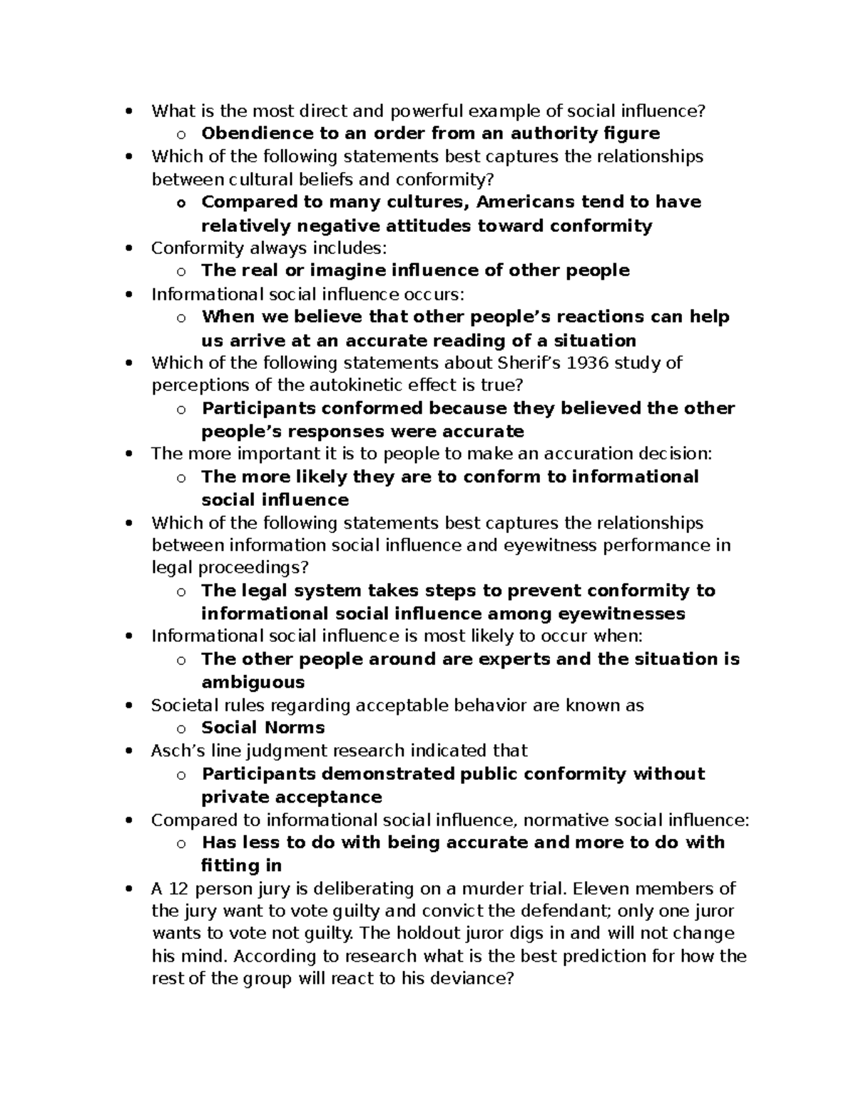 Final Study Guide - What is the most direct and powerful example of ...