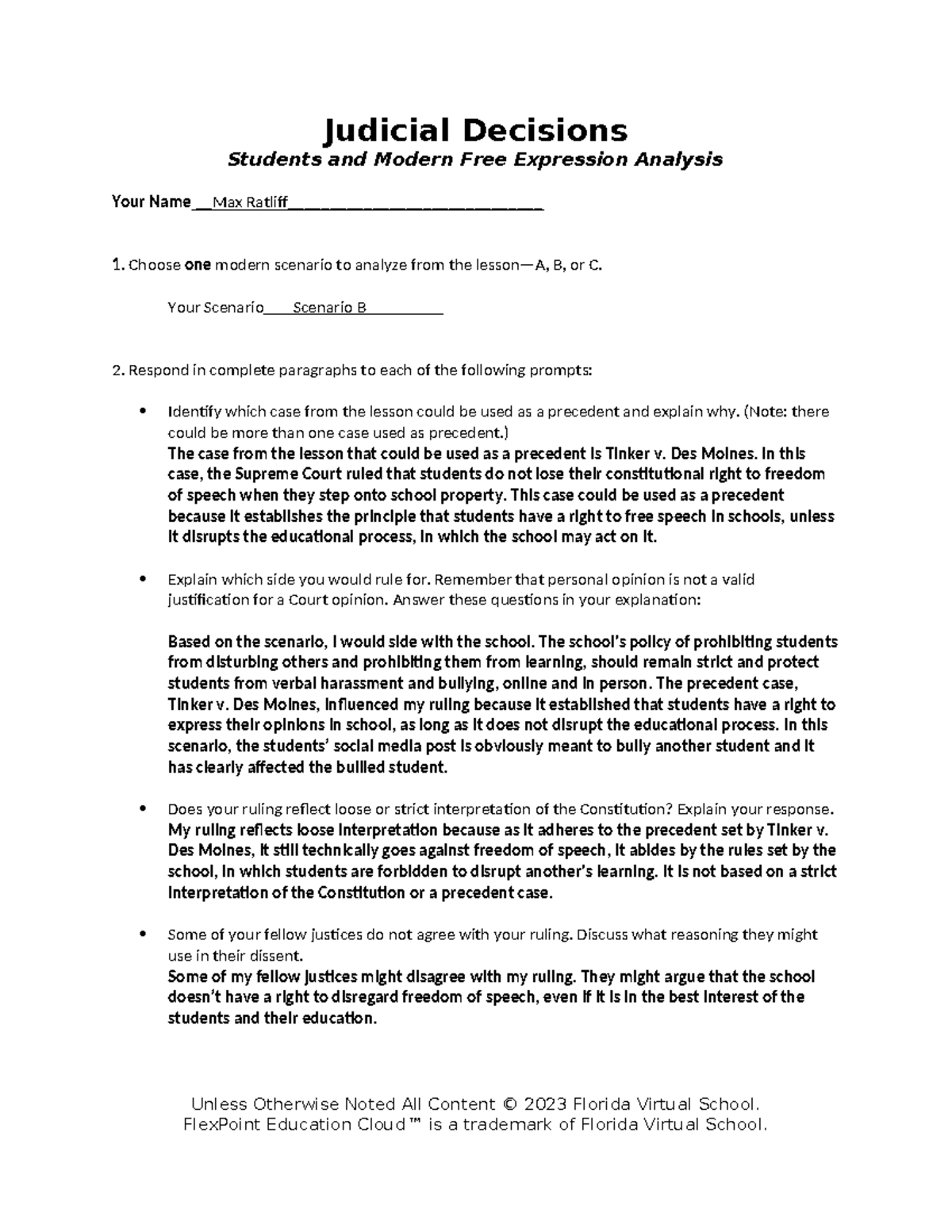 Judicial decisions - Judicial Decisions Students and Modern Free ...