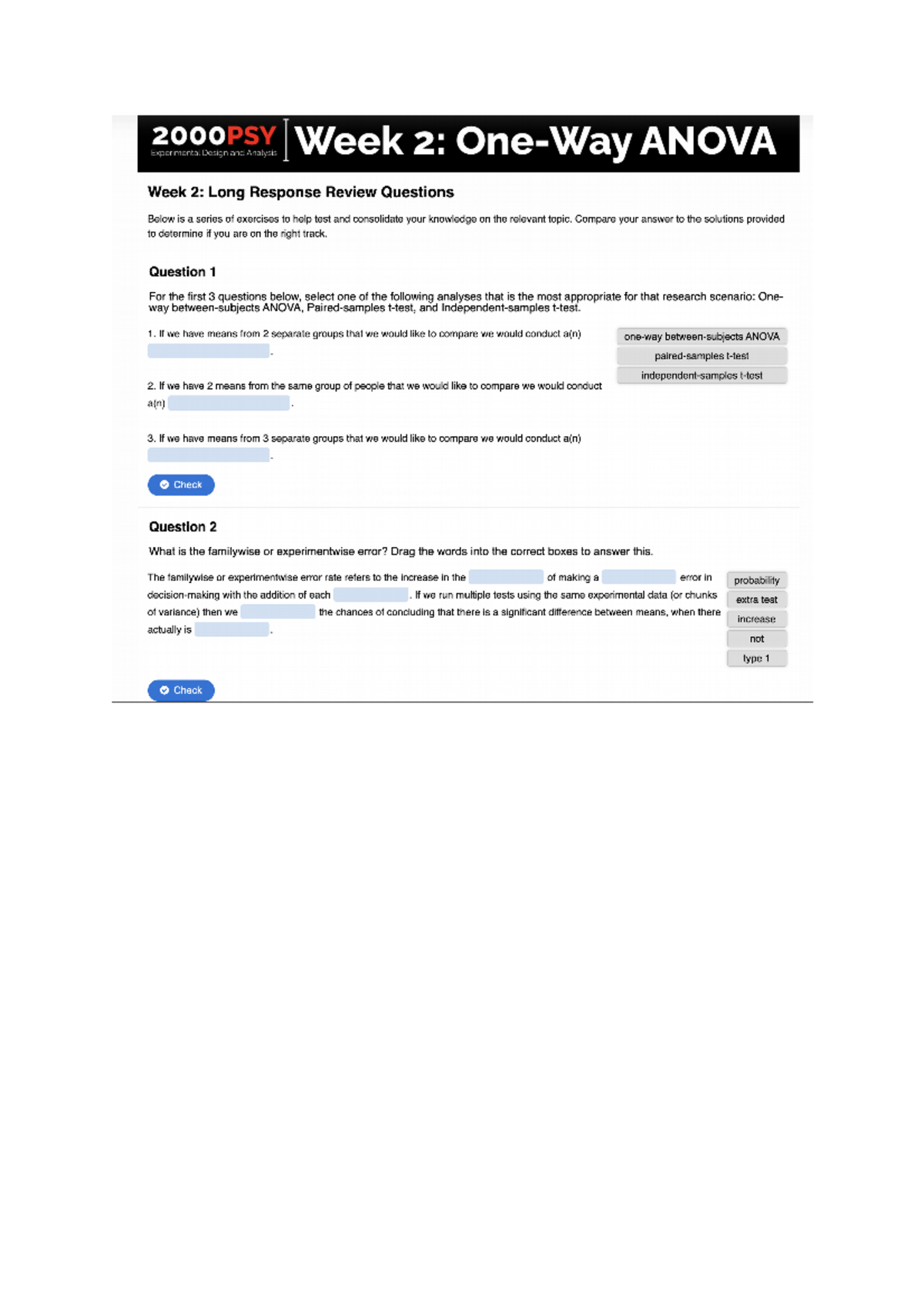 Week2Review Qs LONG - Review Questions - 3018PSY - Griffith - Studocu