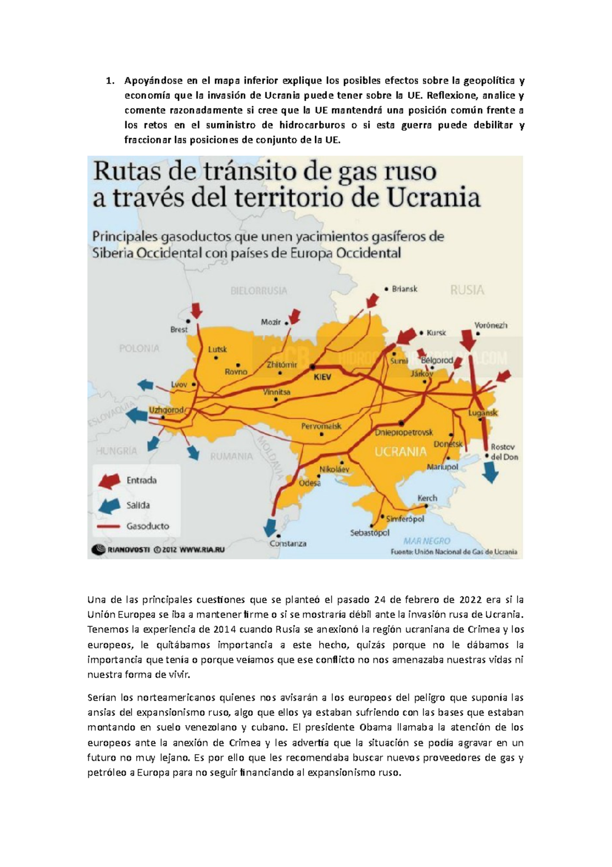 PEC Geopolítica Javier Serrano - Apoyándose en el mapa inferior ...