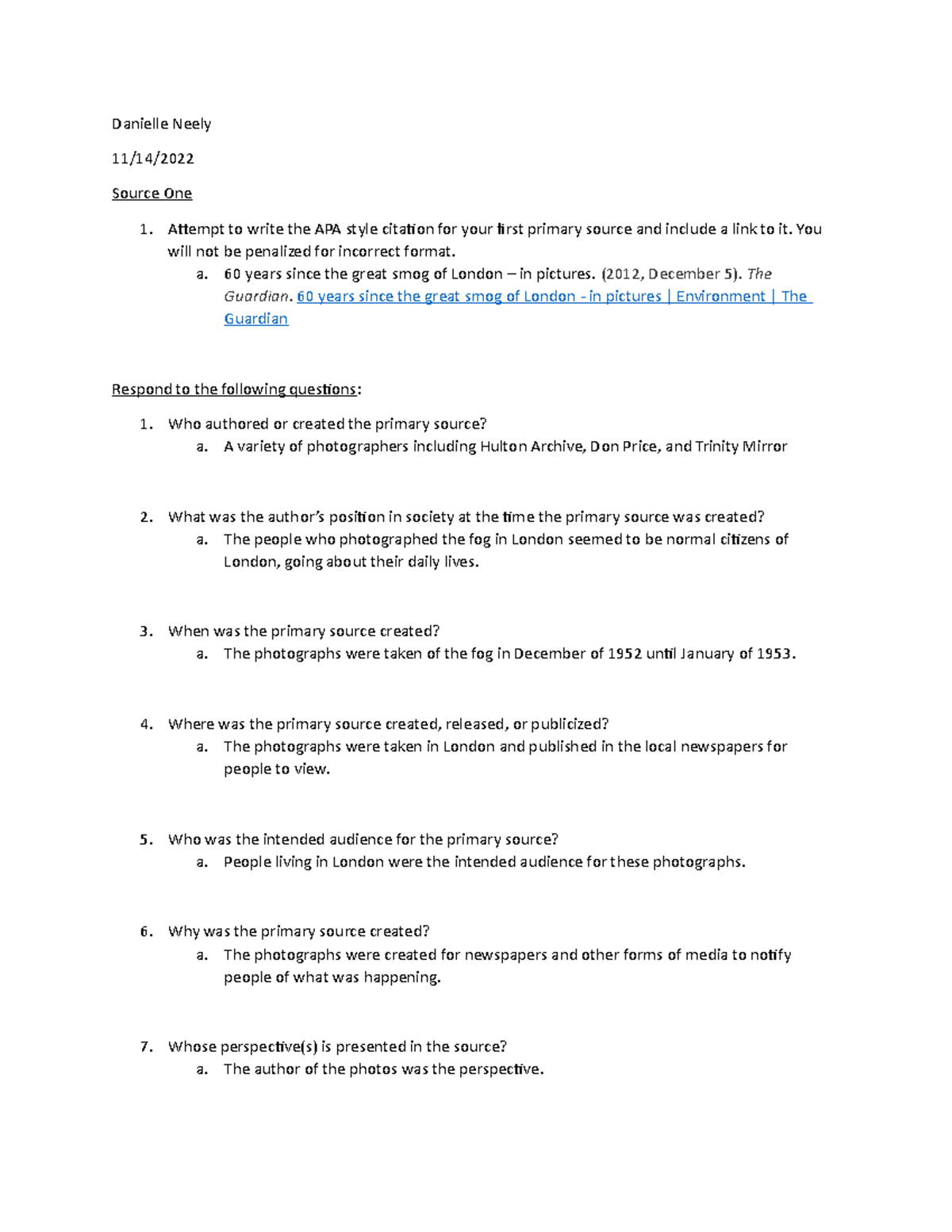 HIS-100 4-1 Biases in Primary Sources - Danielle Neely 11/14/ Source ...