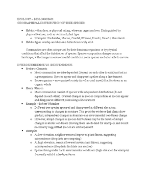 Understanding Experimental Design Ecology Notes - ECOLOGY – BIOL 3400 ...
