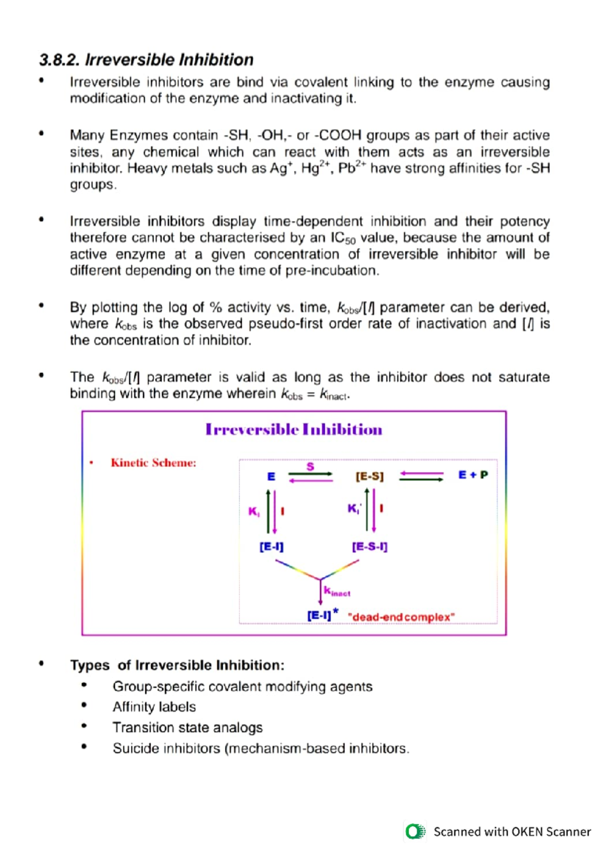 Chemistry 4 - Irreversible Inhibition, The catalytic Triad, Serine ...