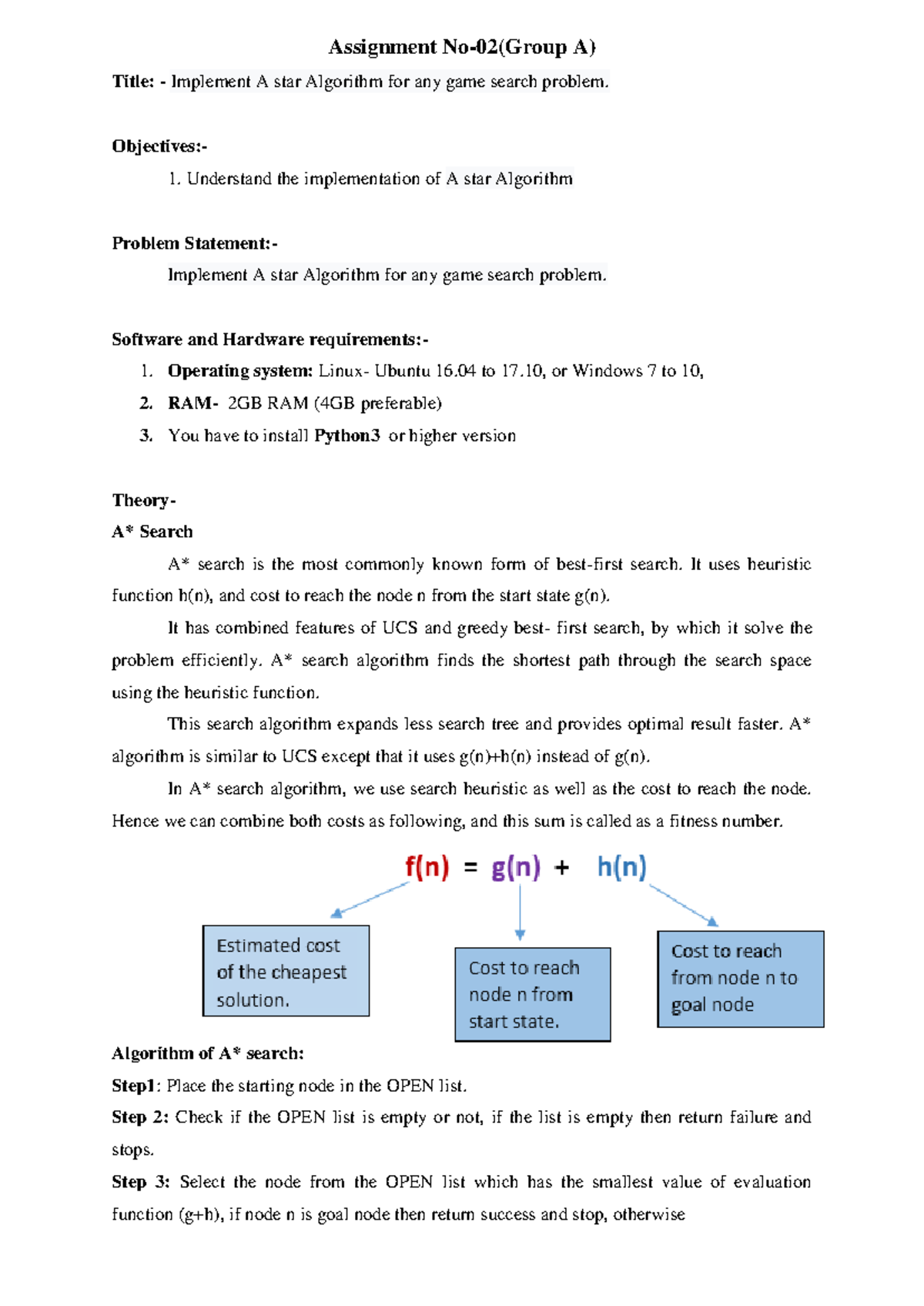 AI Assignment No-2 writeup (1) 38499 fcd0a7f704560763 d8549794 e61 - Assignment No-02(Group A ...