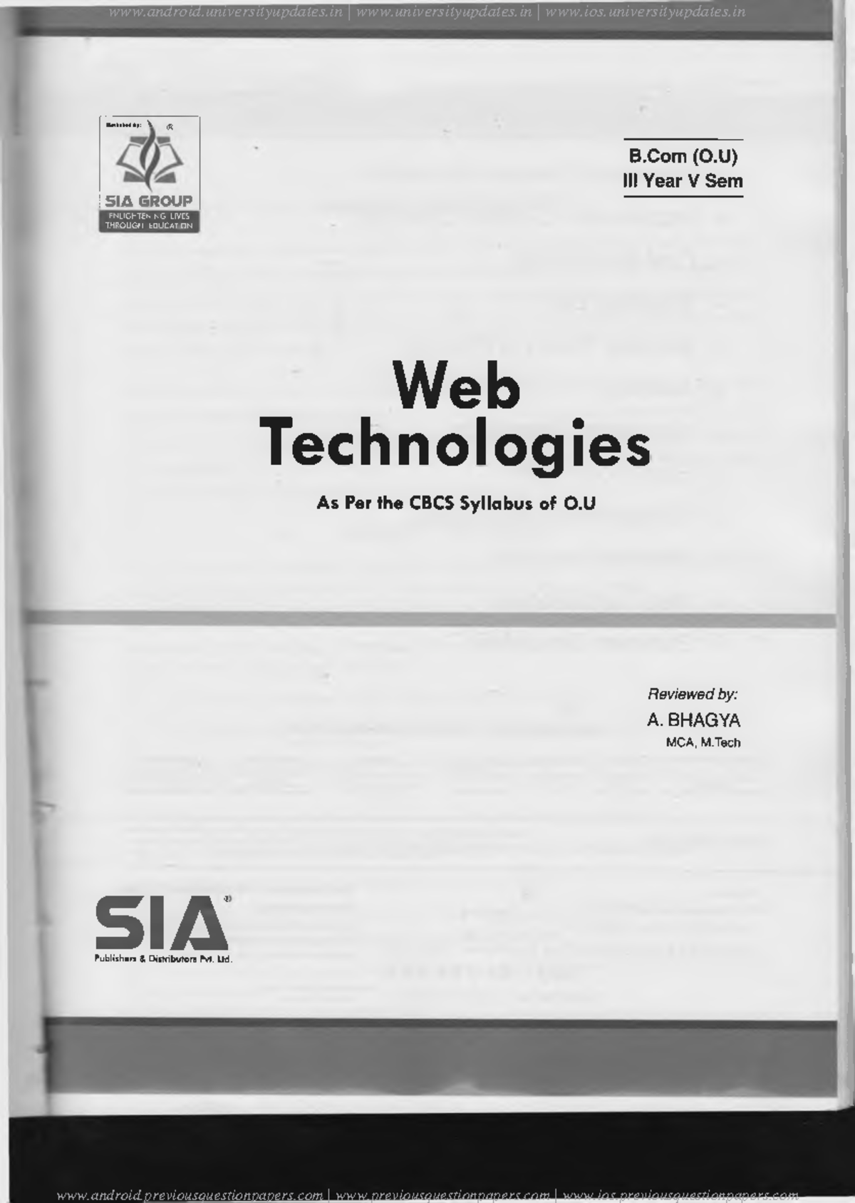 5th Web technology - sia - Markets by: V ® SIA GROUP ENLIGHTENING LIVES ...