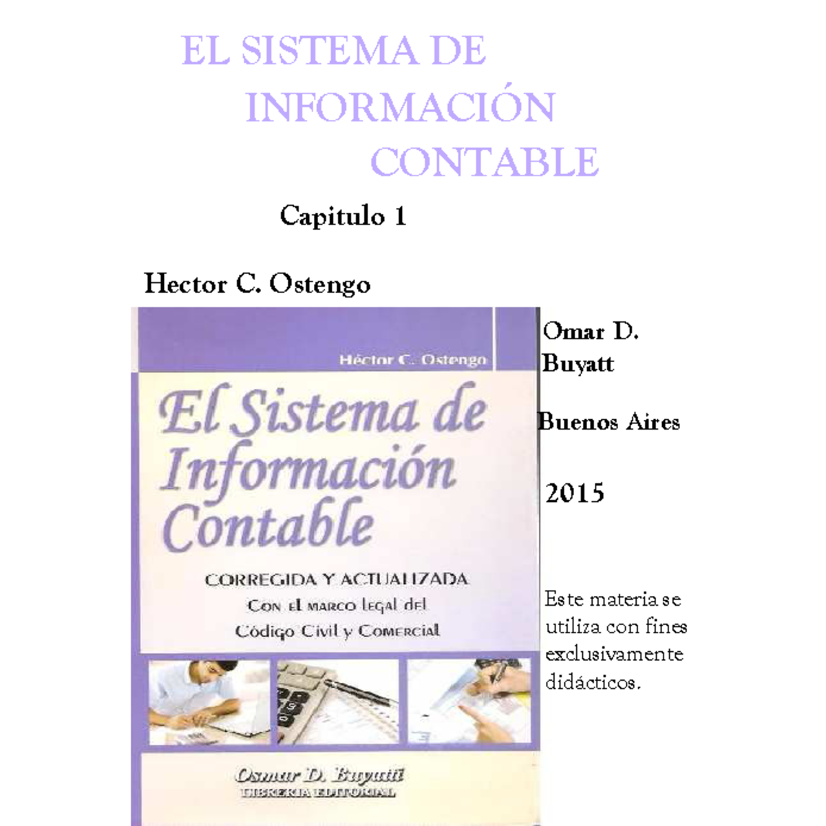 El Sistema De Información Contable-Héctor C. Ostengo- EL SISTEMA DE ...
