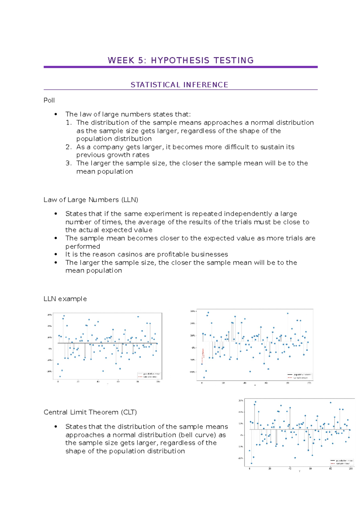 5. hypothesis testing - notes - 25556 - Studocu