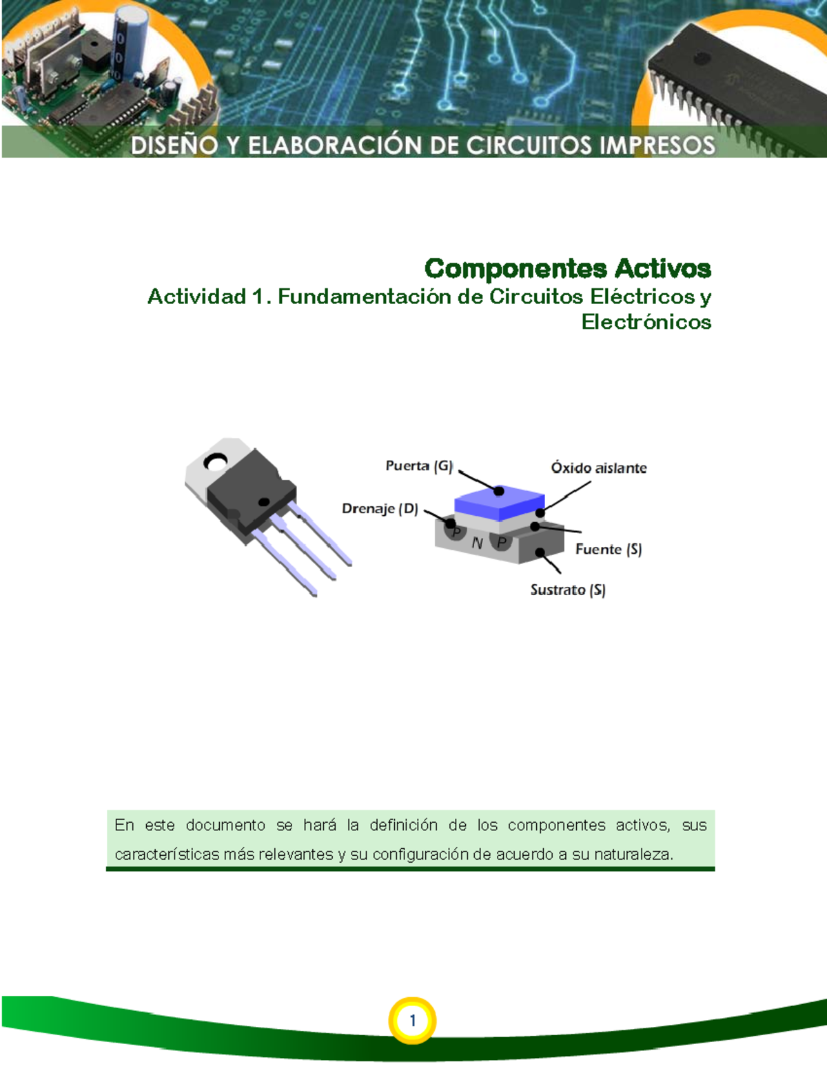 A1 Componentes Activos - asdf - Componentes Activos Actividad 1 ...
