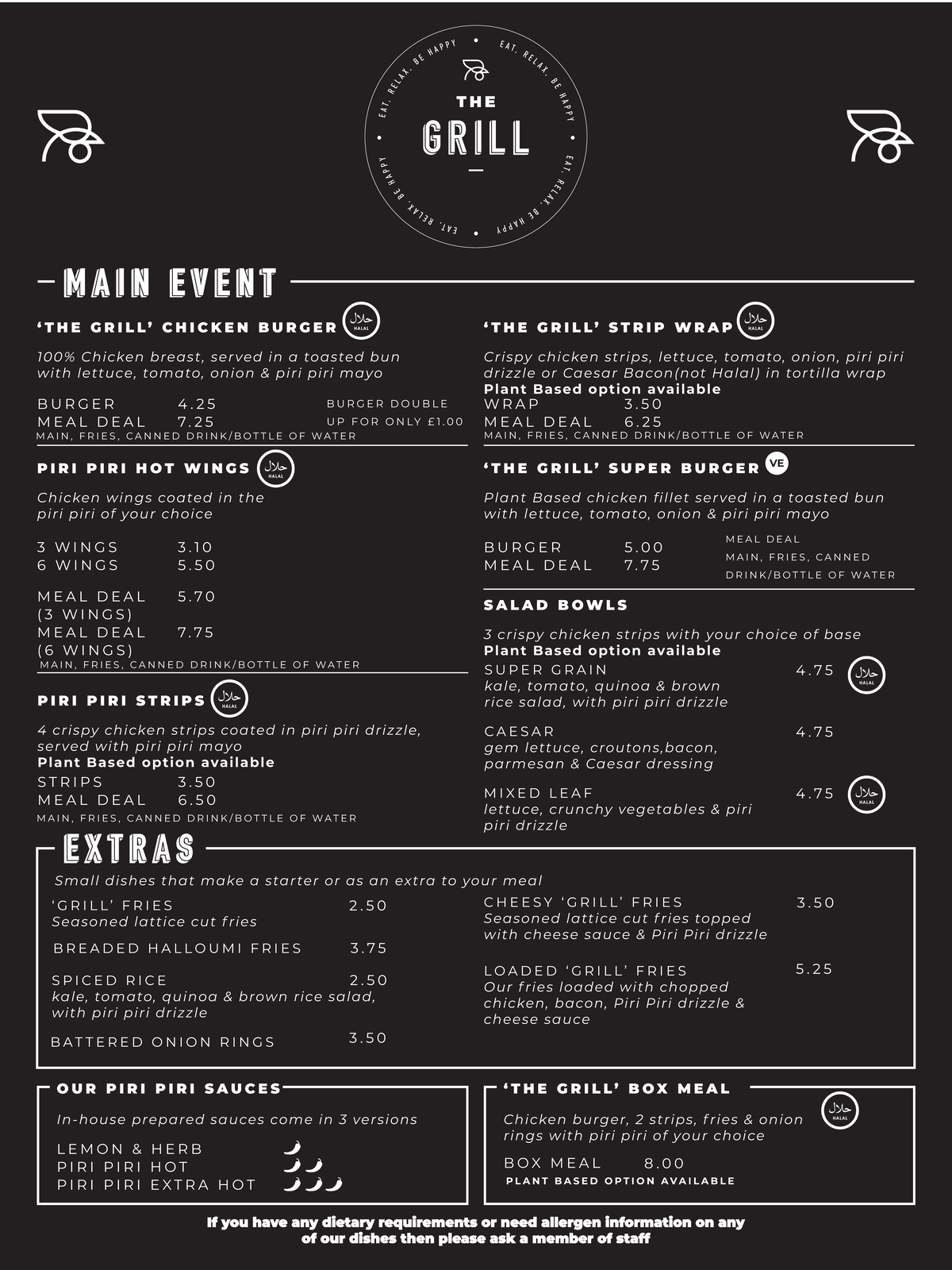 The-Grill-menu - Gt5 - ‘ T H E G R I L L ’ C H I C K E N B U R G E R B U R G E R M E A L D E A L ...