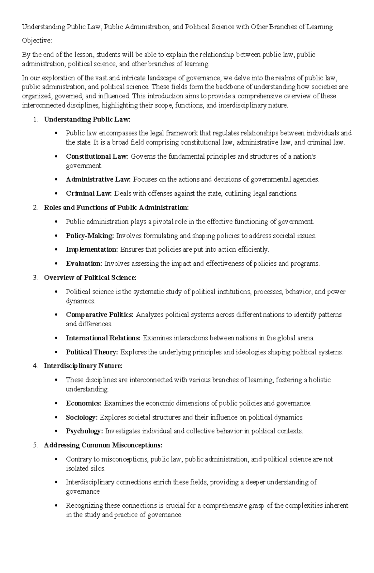 Module 4 Understanding Public Law - Understanding Public Law, Public ...