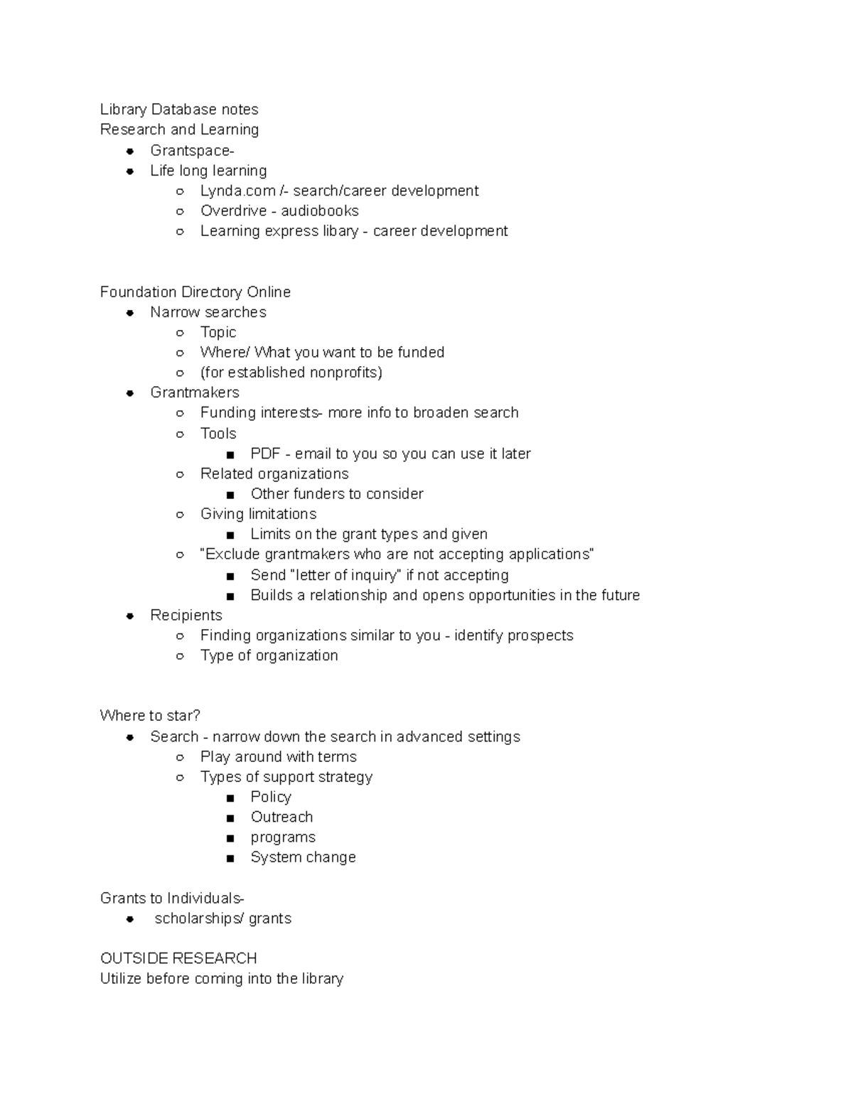 Library Database Notes - Library Database notes Research and Learning ...