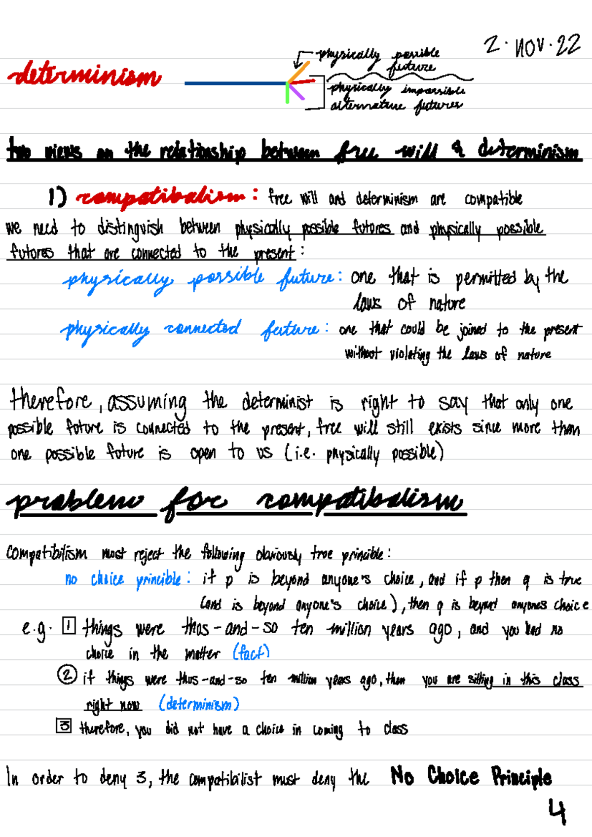 Philosophy slay 2 - Determinism - determinism physically future ...