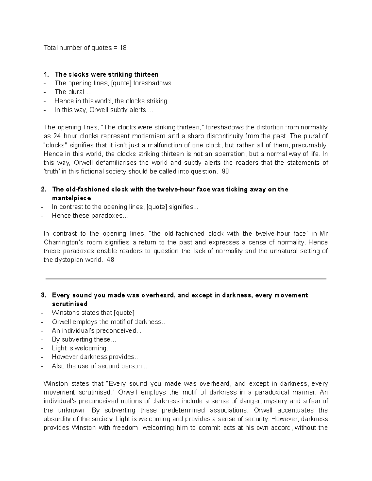 Trials English 1984 - 1984 common module quotes and analysis - Total ...