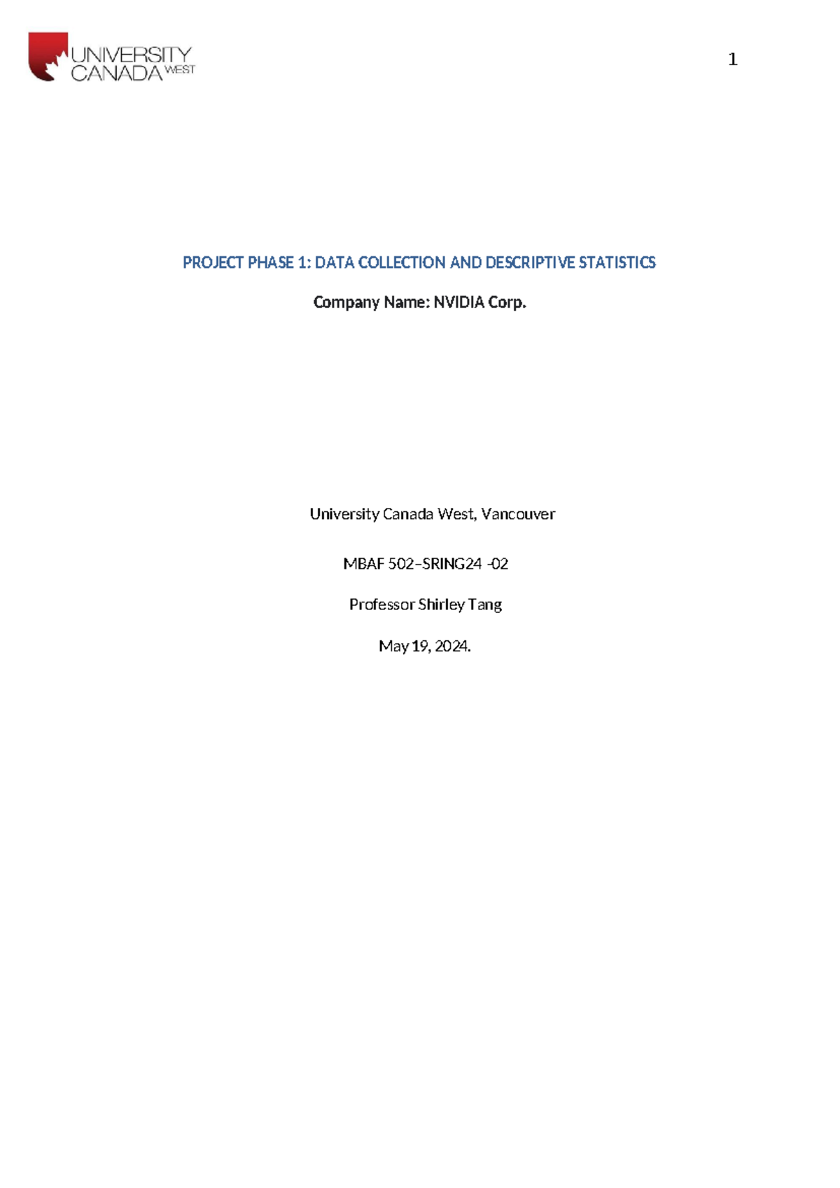 Final Draft Group proj - PROJECT PHASE 1: DATA COLLECTION AND ...