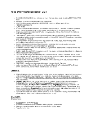 Food Safety Lesson 2 - Lesson 2:Food Borne Illness overview Foodborne ...