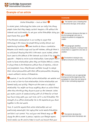 AQA English Language Paper 1 - 8700/ SPECIMEN MATERIAL 1 Please write ...