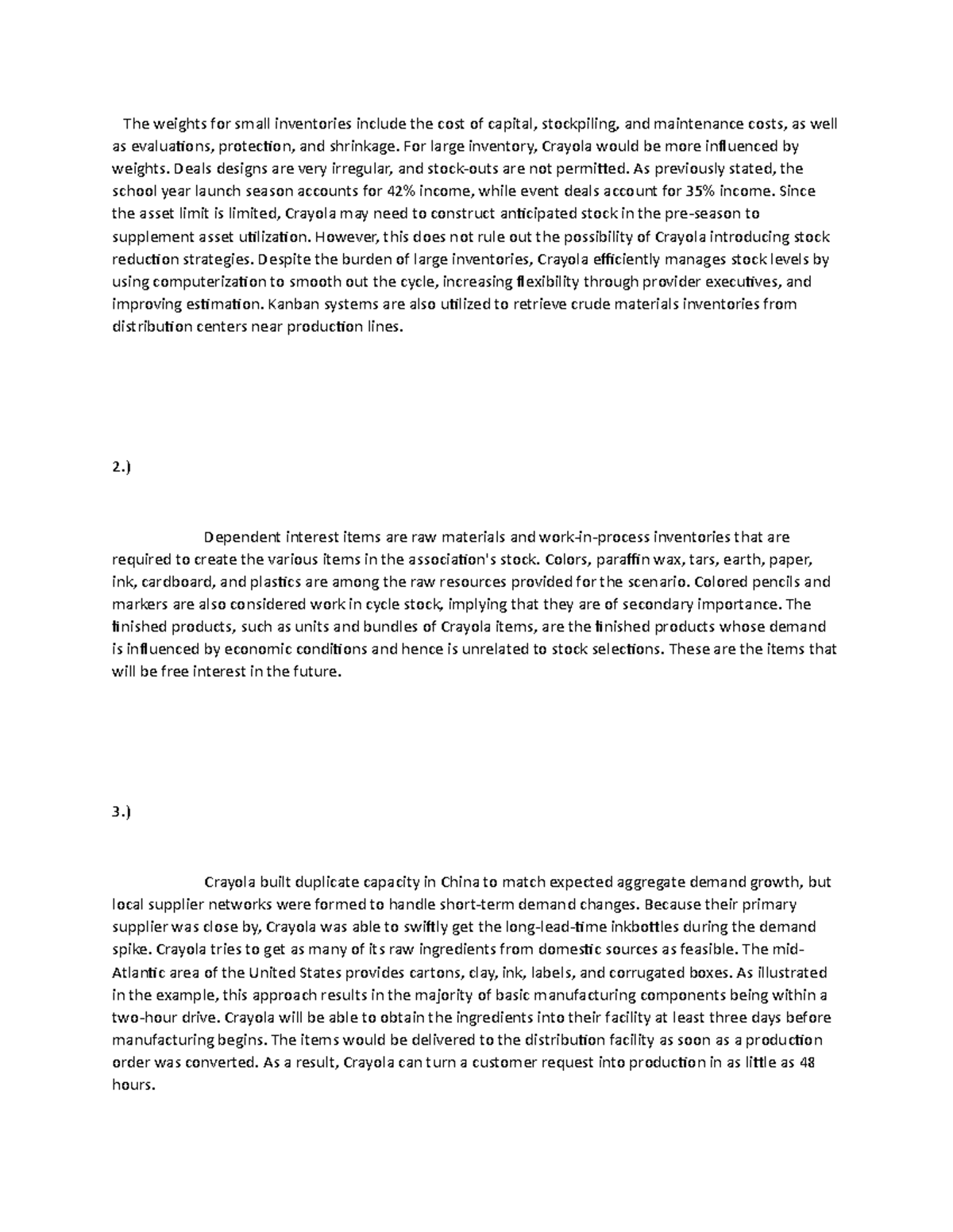 GBS 660, Discussion Module 5 PRODUCTION AND OPERATIONS MANAGEMENT - The ...