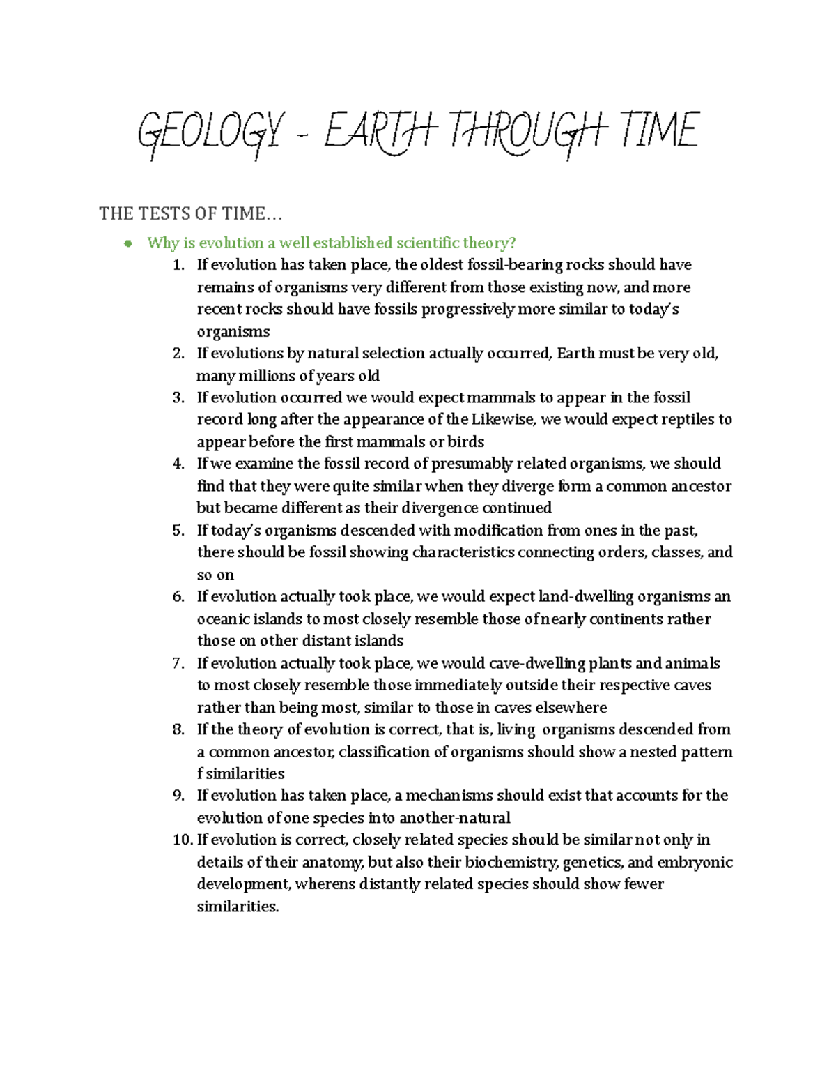 THE Tests OF TIME… - Lecture Notes The Test Of Time vignette Teacher ...