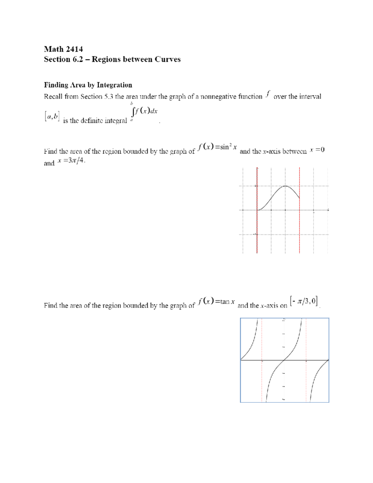 6 - Lecture notes. - MATH 2414 - Studocu