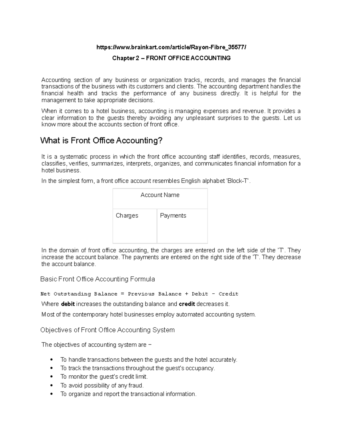 Chapter 2 - front office accounting - brainkart/article/Rayon-Fibre ...