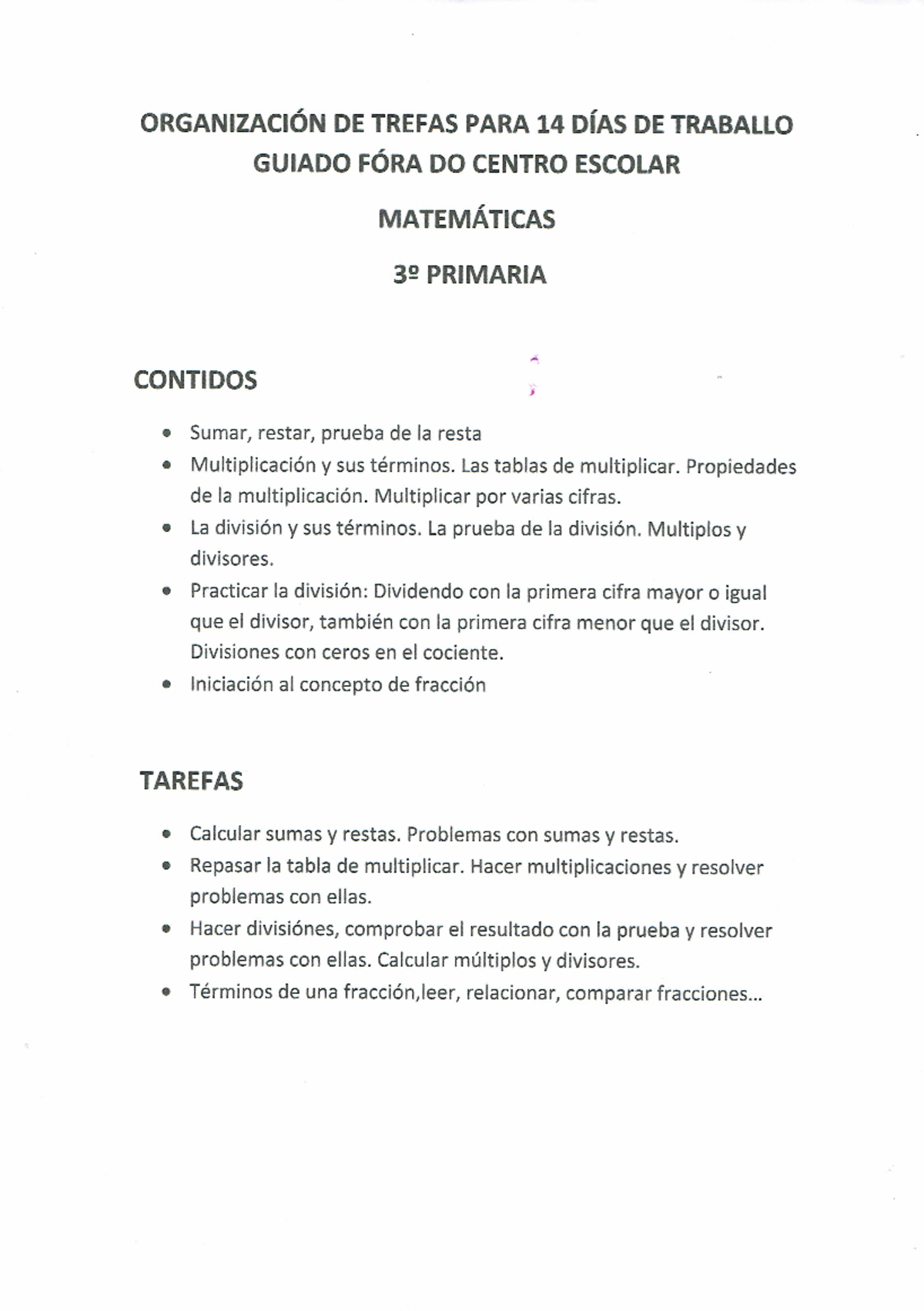 Mate máticas 3º de Primaria - Matematicas Financieras - Studocu
