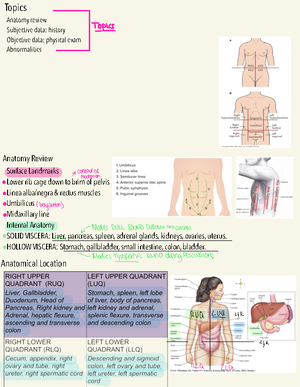 Respiratory Notes - Anterior Thoracic Landmarks Anterior landmarks ...