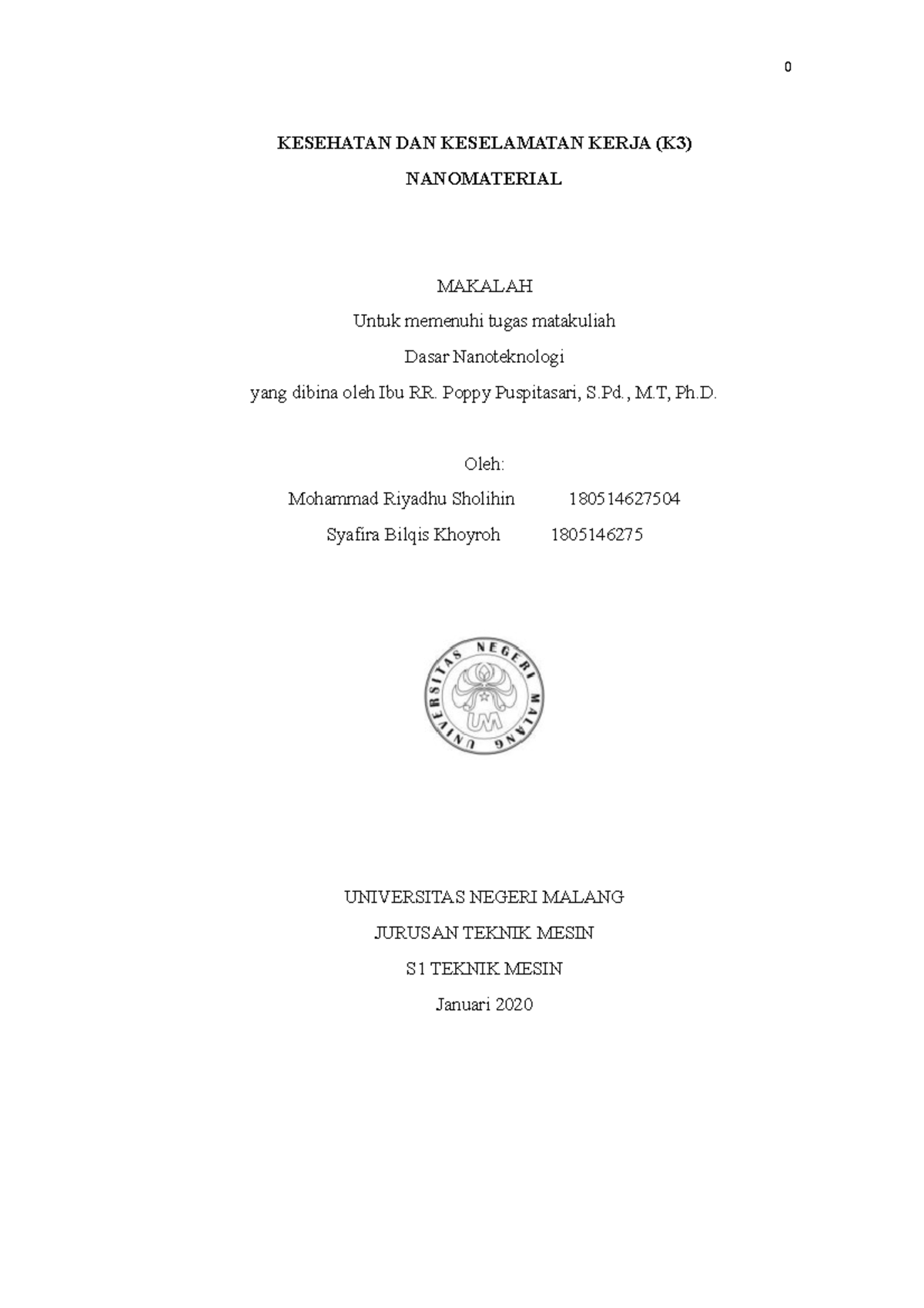 Kesehatan dan Keselamatan Kerja - KESEHATAN DAN KESELAMATAN KERJA (K3 ...