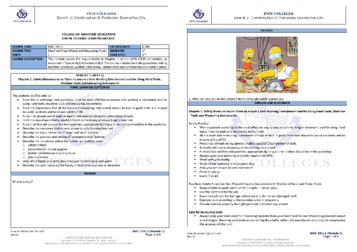 MAC 101- Module 1- WEEK 1 - Marine Transportation - Studocu