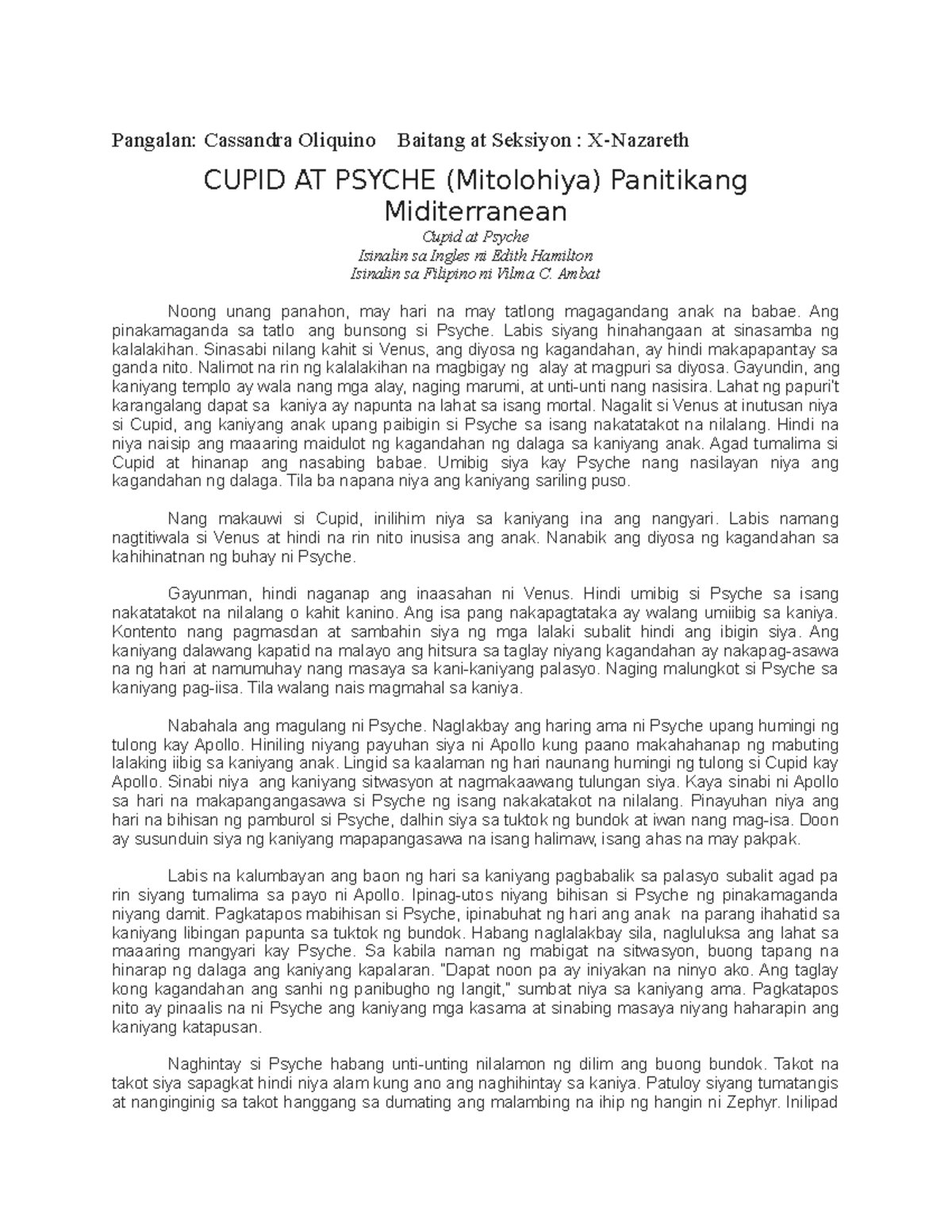 Filipino-10- Cupid-AT- Psyche - Bachelor of Science in Accountancy ...