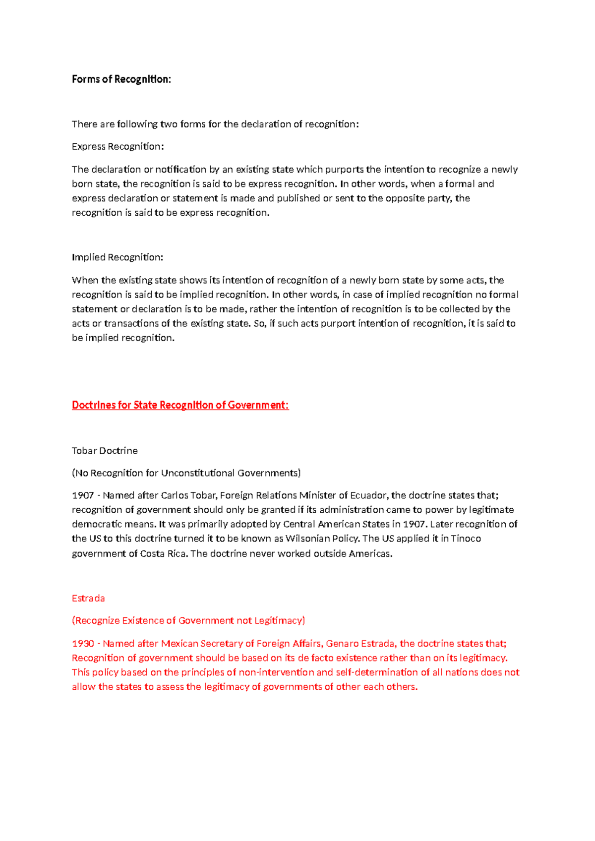 New Microsoft Word Document - Forms of Recognition: There are following ...
