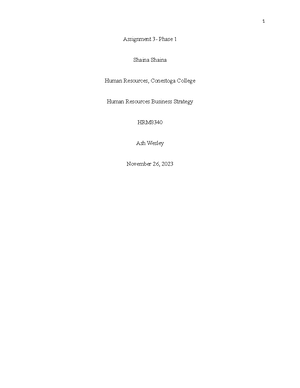 HCL Technologies - Assignment - HRM8340 Human Resources Business ...