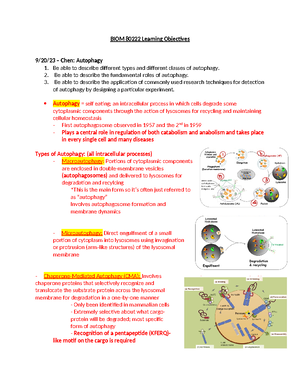 Learning Objectives #3 - BIOM 8022 Learning Objectives 10/16/23 ...