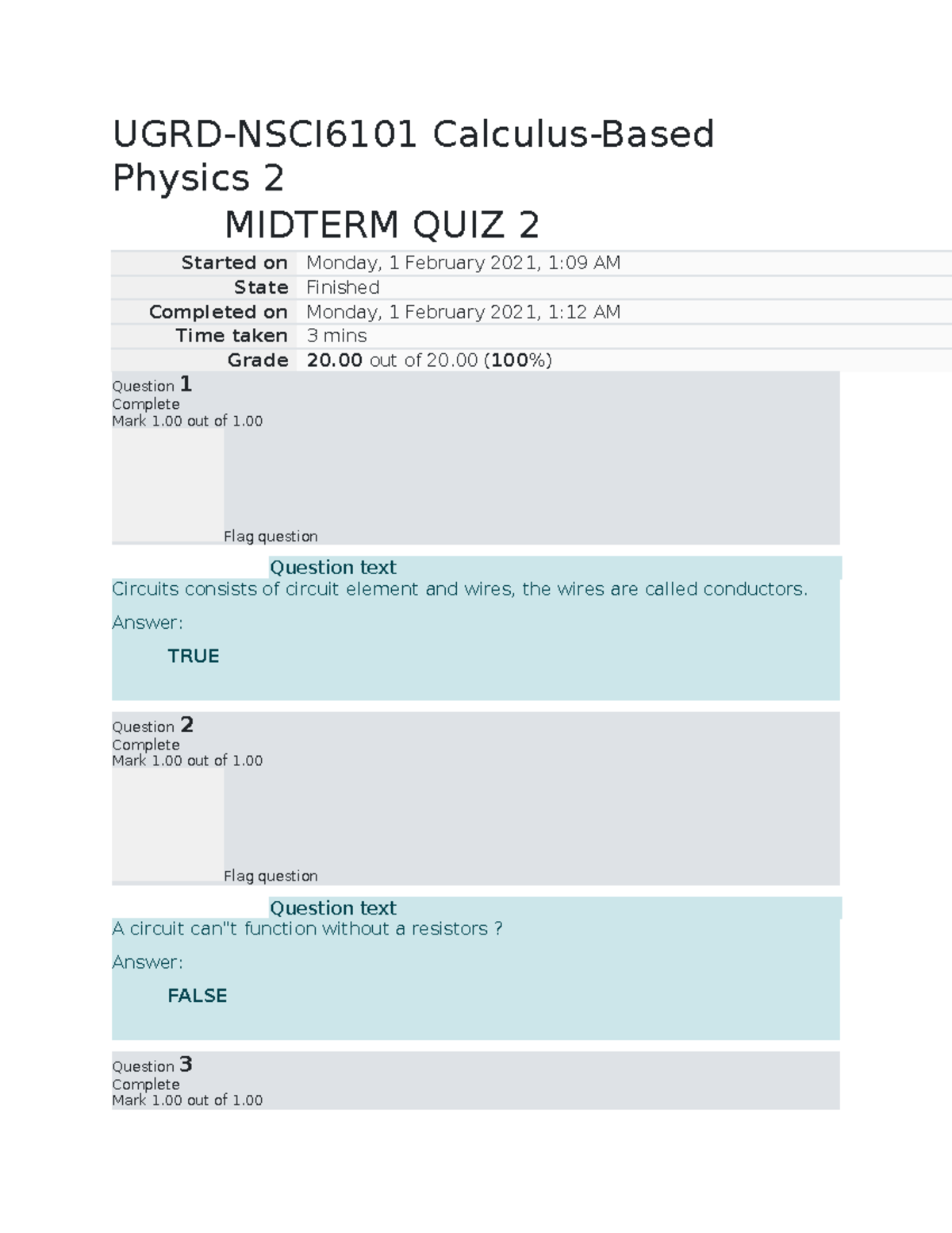 UGRD-NSCI6101 Calculus-Based Physics 2 - Midterm Quiz 2 - UGRD-NSCI6101 ...