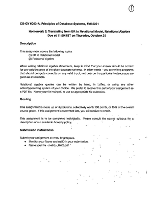 HW4 - Class Assignment - CS6083 - Studocu