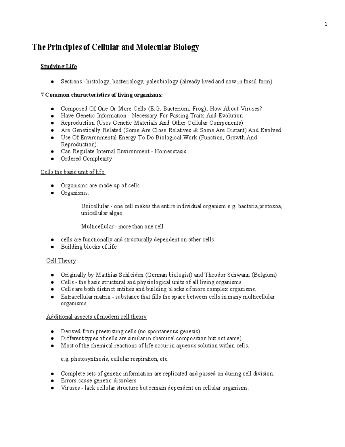 The Principles of Cellular and Molecular Biology - Bacterium, Frog ...