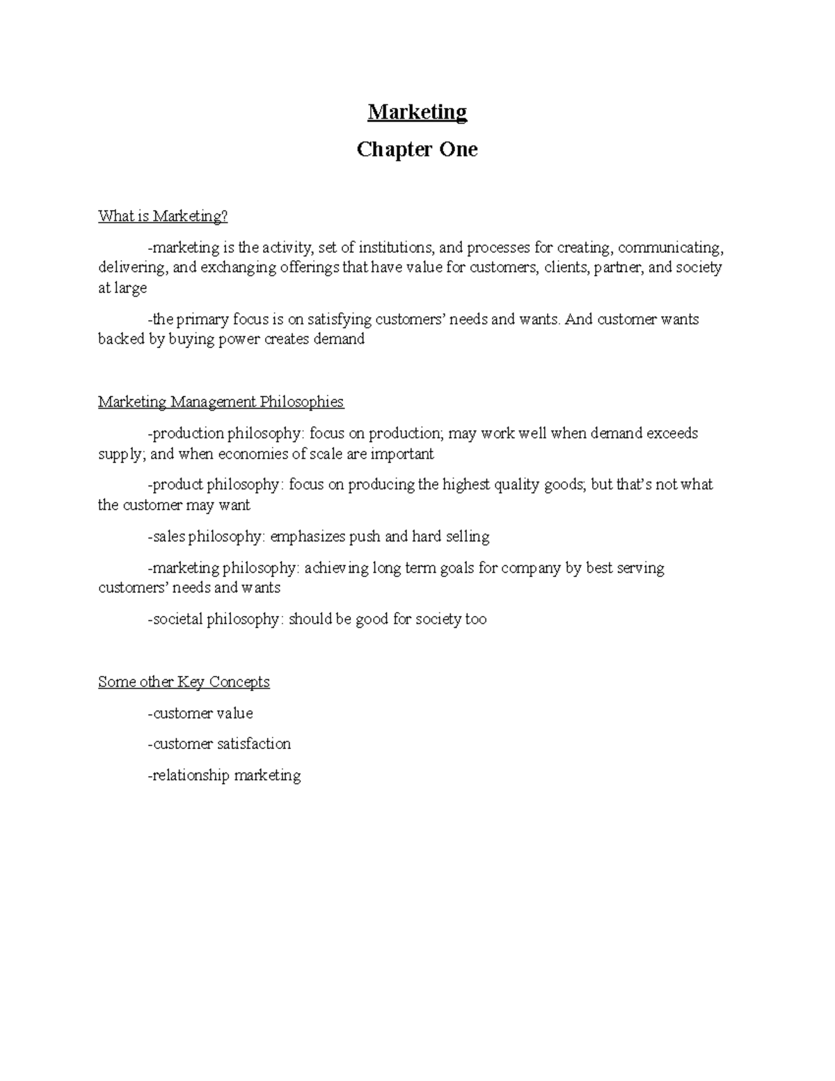 Marketing Notes - MKT 300 - Wichita State - Studocu