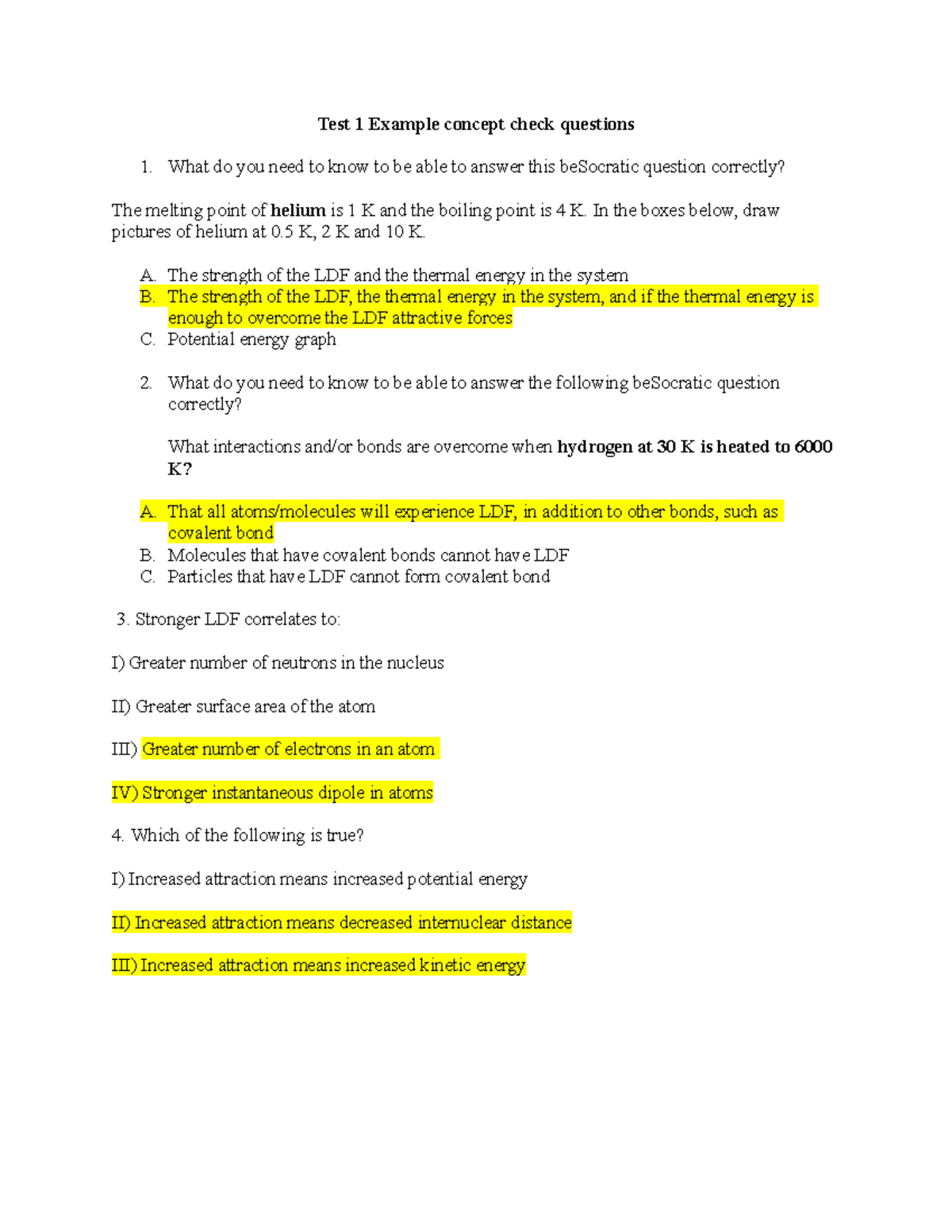 Test 1 Example Concept Check Questions - Studocu