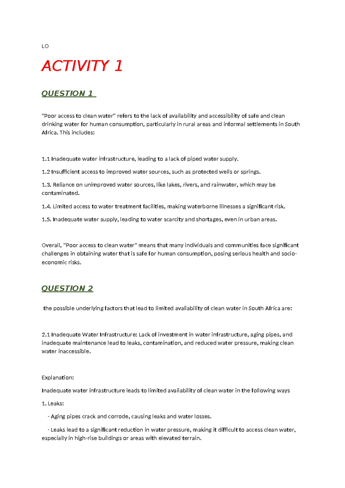 LO - Informative document which contains information regarding grade 12 ...